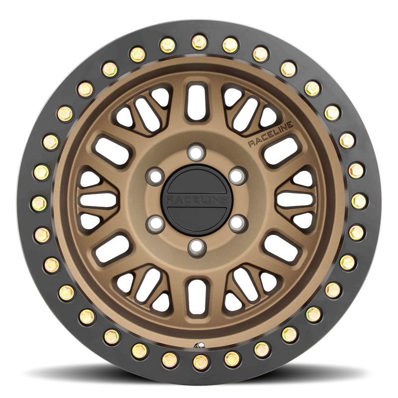 RT951BZ Ryno Cast Beadlock - Textured Bronze w/ Black Beadlock Ring ...