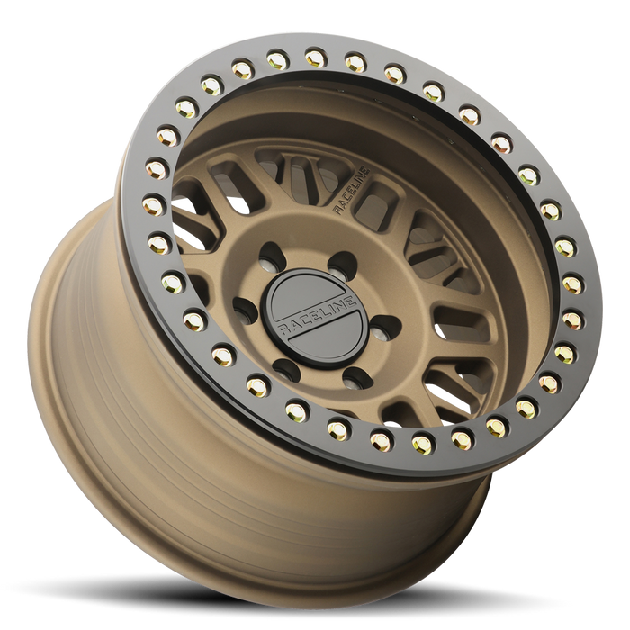 RT951BZ Ryno Cast Beadlock - Textured Bronze w/ Black Beadlock Ring ...